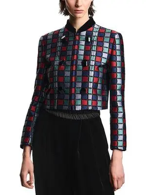 Emporio Armani Check Jacquard Jacket - Multicolor