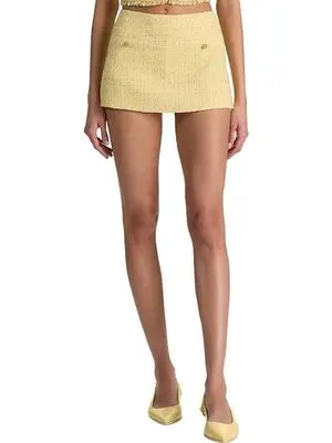 Alice + Olivia Mace Tweed Skort - Butter