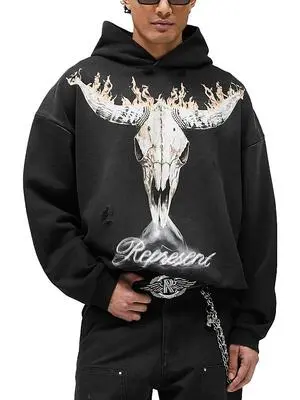 REPRESENT British Cowboys Logo Hoodie - Black