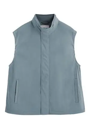 Cos Technical Water-resistant Nylon Vest - Blue