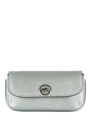 Michael Kors Chain Flap Shoulder Bag - Silver