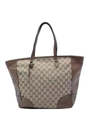 Gucci Gg Canvas Bree Zippered Tote Bag - Neutrals