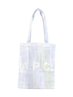 A.p.c. Lou Striped Tote - Blue