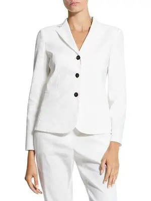 Theory Good Linen Shrunken Blazer - White