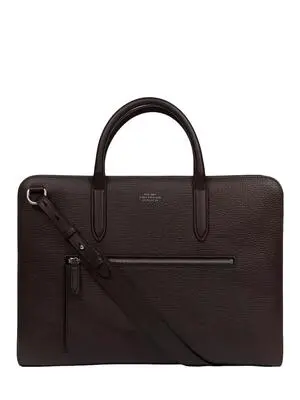Smythson Ludlow Briefcase - Brown