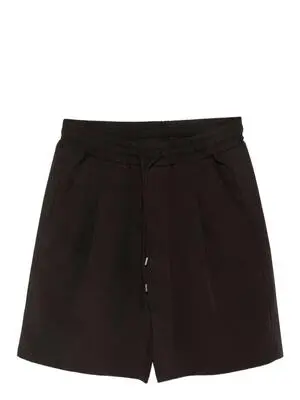 WOC Casablanca Drawstring Track Shorts - Brown