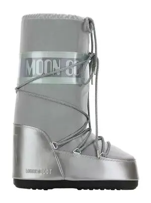 Moon Boot Logo Strap Boots Grey