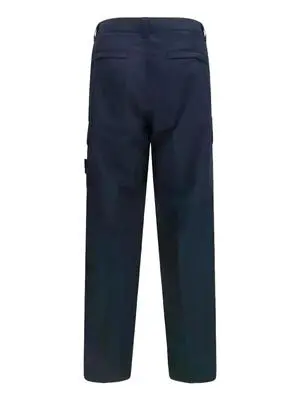 Stone Island Ghost Canvas Cargo Pants Blue