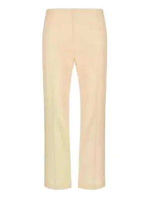 Alberta Ferretti Silk Trousers - Neutrals