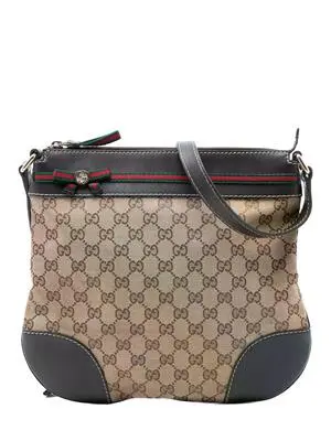 Gucci Gg Canvas Web Mayfair Crossbody Bag - Neutrals