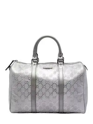 Gucci Medium Gg Imprime Joy Boston Bag - Silver