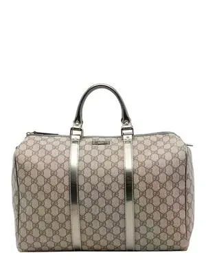 Gucci Large Gg Supreme Joy Boston Bag - Neutrals