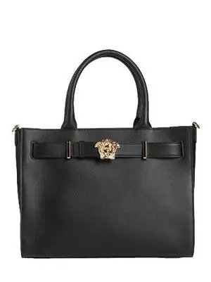 Versace Handbag In Calfskin - Black