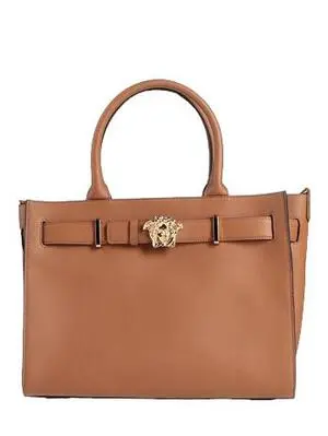 Versace Handbag In Calfskin - Brown