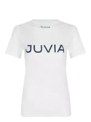 JUVIA Logo-print T-shirt - White