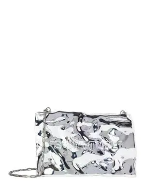 Off-White Sculpture Crushed Clutch - Silver