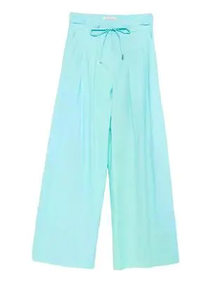 ERMANNO FIRENZE Pleated Trousers - Blue