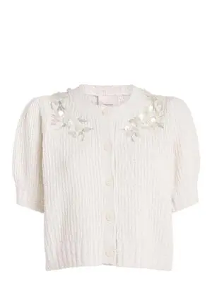 Cinq À Sept Embellished Millicent Cardigan - Ivory