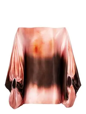 SILVIA TCHERASSI Silk-Blend Bellagio Blouse