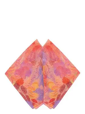 Issey Miyake Pleated Poncho - Multicolour