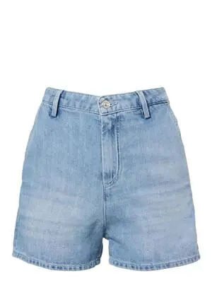 7 FOR ALL MANKIND Cotton And Linen Denim Shorts