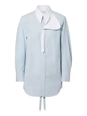 Bottega Veneta Cotton Oxford Shirt - Blue