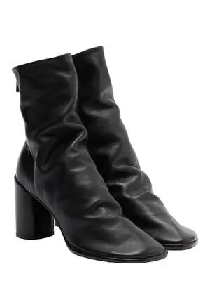 LEMAIRE Glove Leather Ankle Boots - Brown