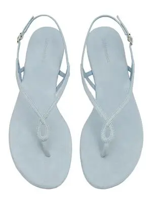 REFORMATION Luna Flat Sandal - Blue