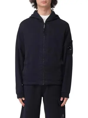C.P. COMPANY Logo Detail Hoodie - Blue