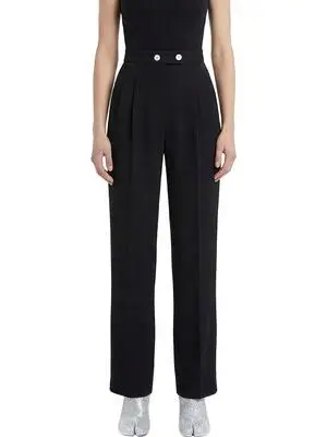 MAISON MARGIELA Tailored High-waisted Trousers - Black