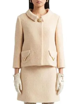 Valentino Garavani Textured Jacket - White