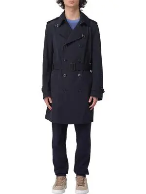 FAY Double-breasted Trench Coat - Blue