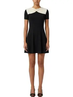 Valentino Garavani Knit Dress With Bow Detail - Black