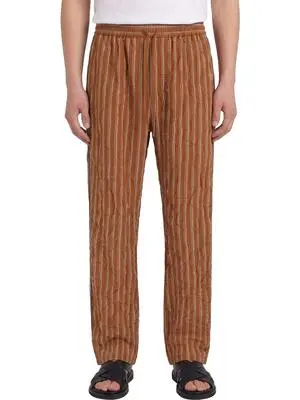 DOLCE & GABBANA Dolce & Gabbana Striped Textured Trousers