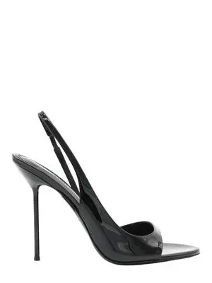 Paris Texas Paris Texas Patent Leather Slingback High Heel Sandals Black
