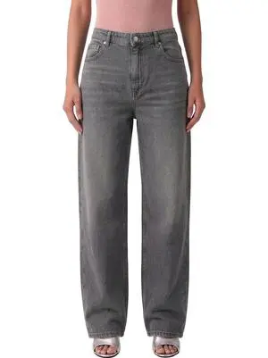 Max Mara Allegra Baggy Fit Denim Jeans - Grey