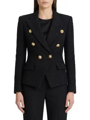 Balmain Double Breasted Jacket - Black