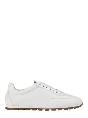 DOUCAL'S Low Top Leather Sneakers - White