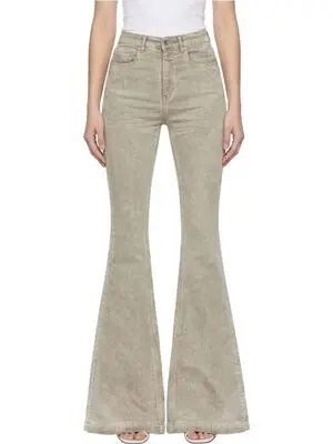 Rick Owens Bolan Flare Jeans - Beige