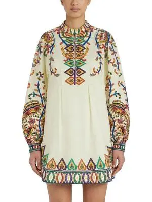 ETRO Etro Printed Zip Up Mini Dress