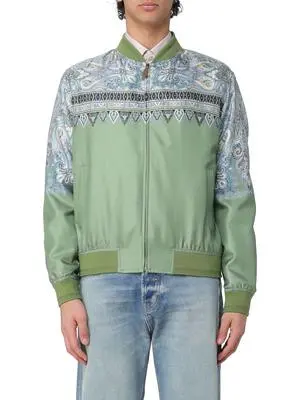 Etro Paisley Print Bomber Jacket - Green
