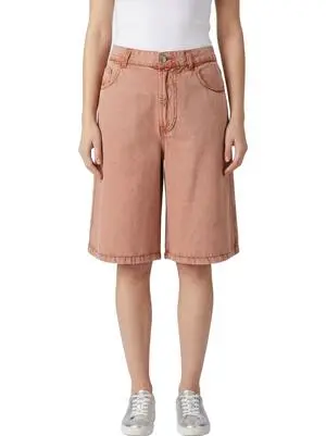 DIESEL® Washed Effect 5-pocket Denim Shorts - Pink