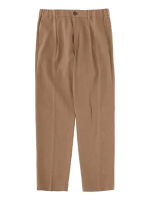 Herno Tailored Linen Trousers - Brown