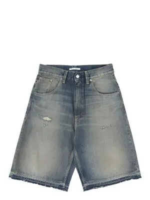 SUNFLOWER Distressed Shorts - Denim