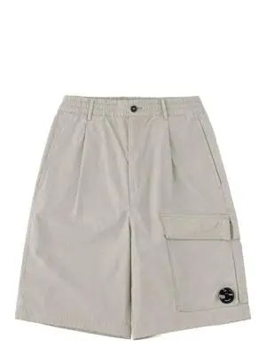 C.P. COMPANY Cargo Shorts With Logo Patch - Grey