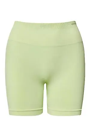 ADANOLA Classic Seamless Crop Shorts - Washed Lime Green