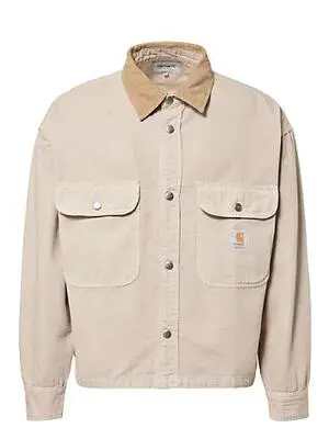Carhartt Work In Progress Prescott Cord-collar Cotton Shirt Jacket - String / Leather