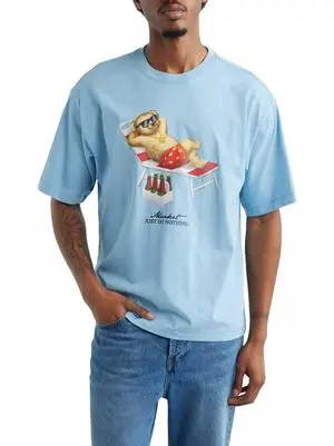 MARKET Smile Bear Cotton T-shirt - Blue