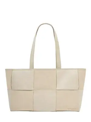 KATIE LOXTON Taya Woven Suedette Tote Bag