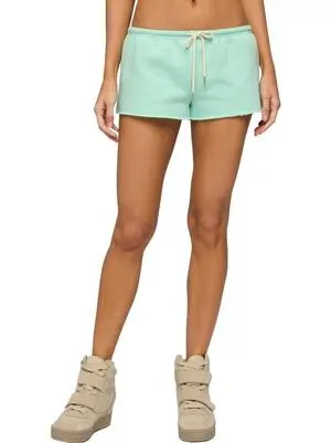 EDIKTED Cutoff Sweatshorts - Aqua